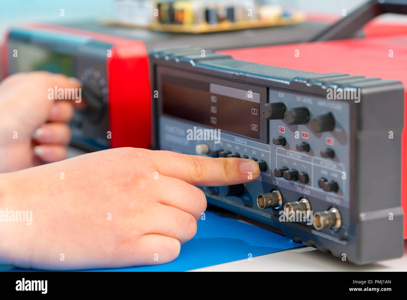 Electricity Meter Woman High Resolution Stock Photography and Images ...