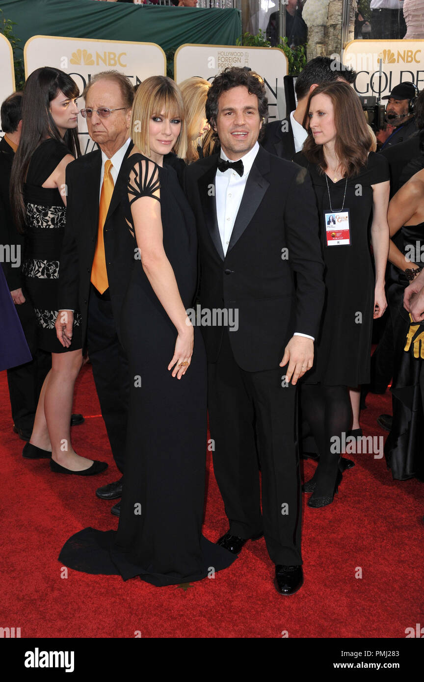 Mark Ruffalo & Sunrise Coigney at the 68th Annual Golden Globe Awards ...