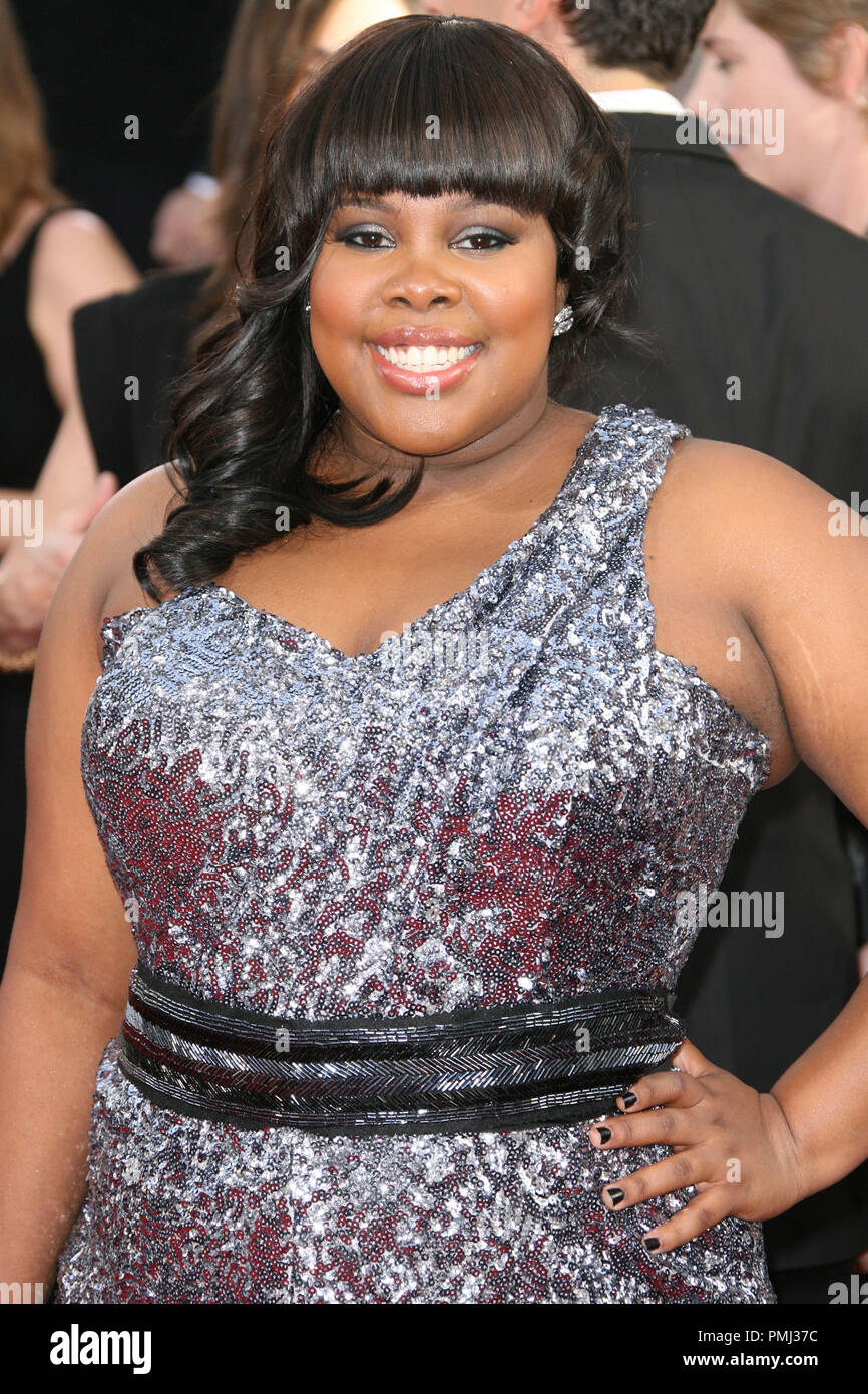 Amber Riley at THE 68TH GOLDEN GLOBES AWARDS - Red carpet arrivals. The ...