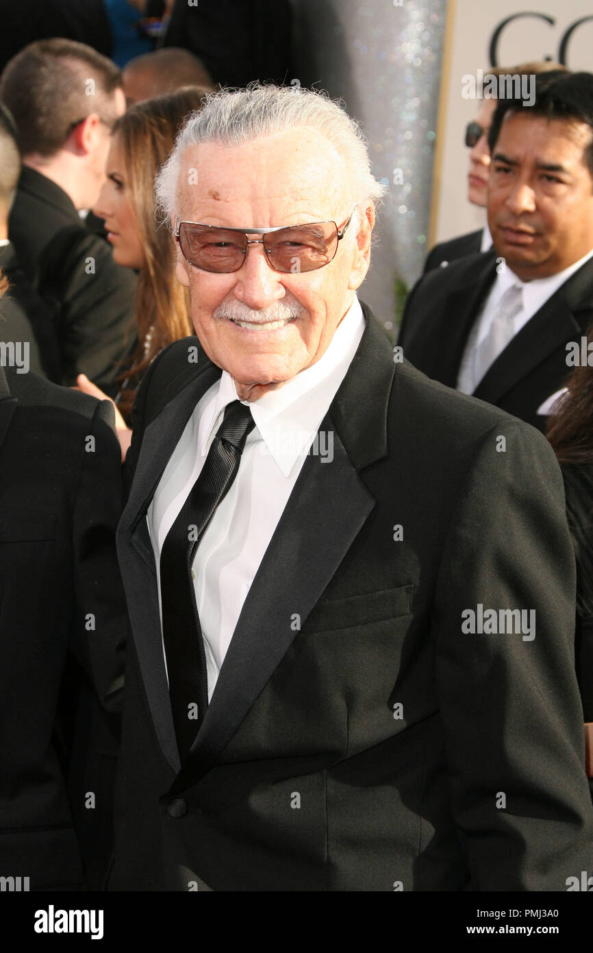 Stan Lee at THE 68TH GOLDEN GLOBES AWARDS - Red carpet arrivals. The ...