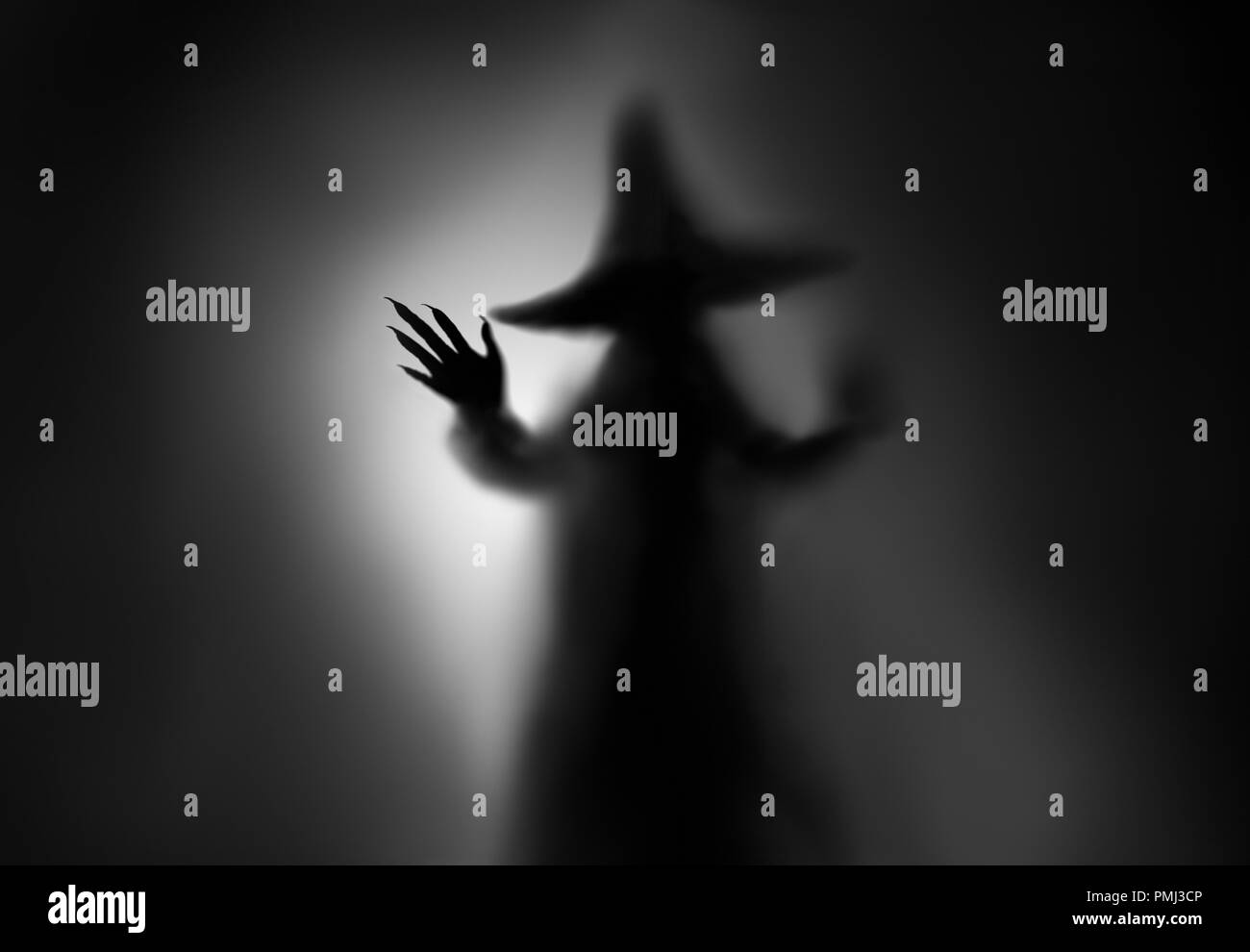 Female shadow creepy Black and White Stock Photos & Images - Alamy