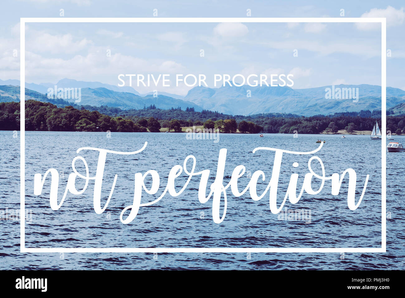 Strive For Progress Not Perfection Wallpaper