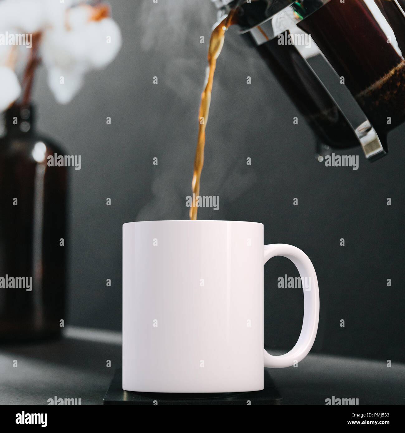 White blank coffee mug to add custom design or quote. Perfect for ...