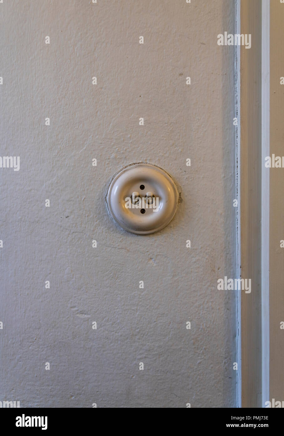 Old light switch in the converted Tou Scene buildings, previously a ...