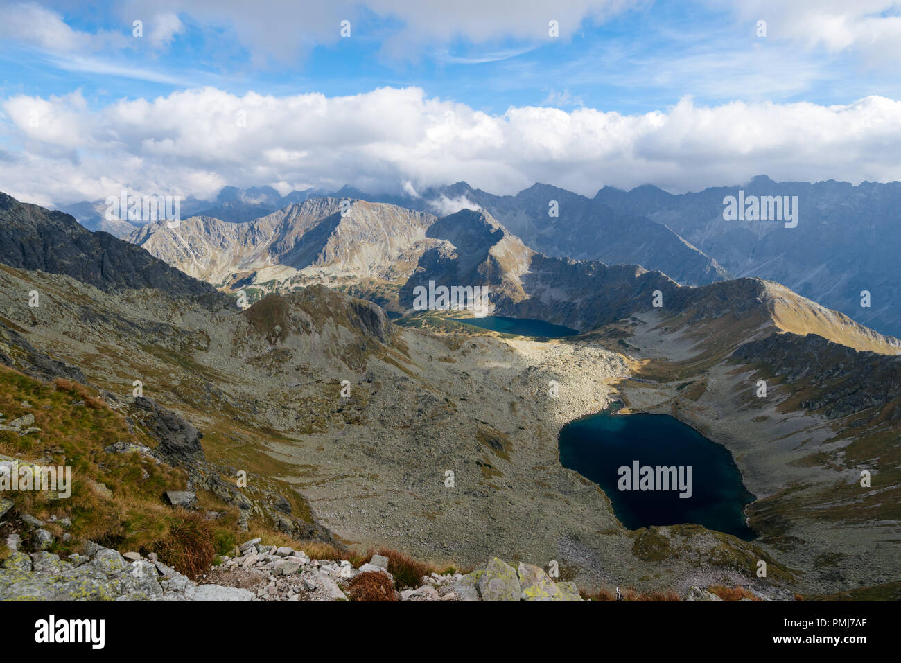Landscape of Valley of the Five Lakes in the Tatra Mountain, Poland ...