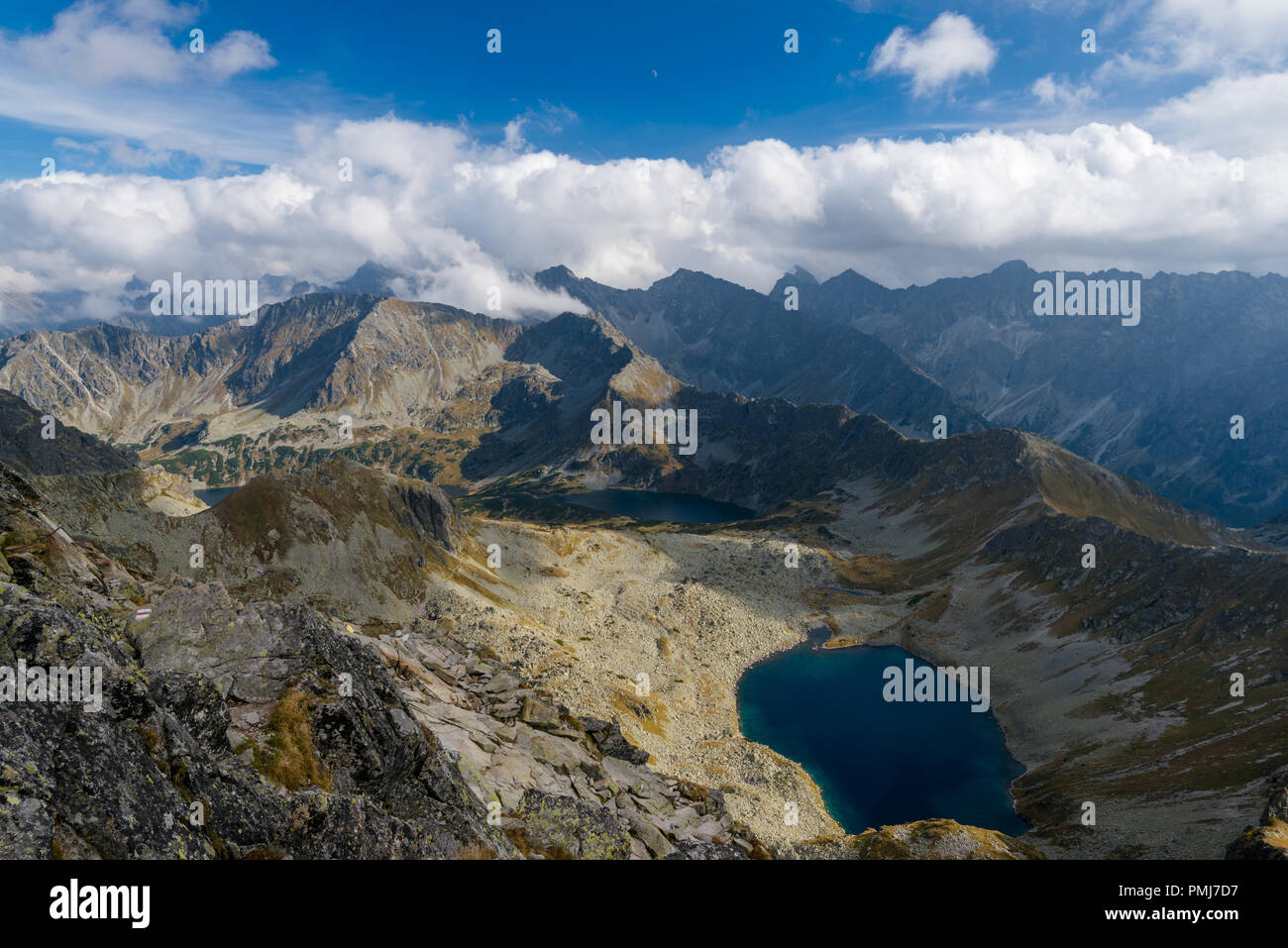 Landscape of Valley of the Five Lakes in the Tatra Mountain, Poland ...