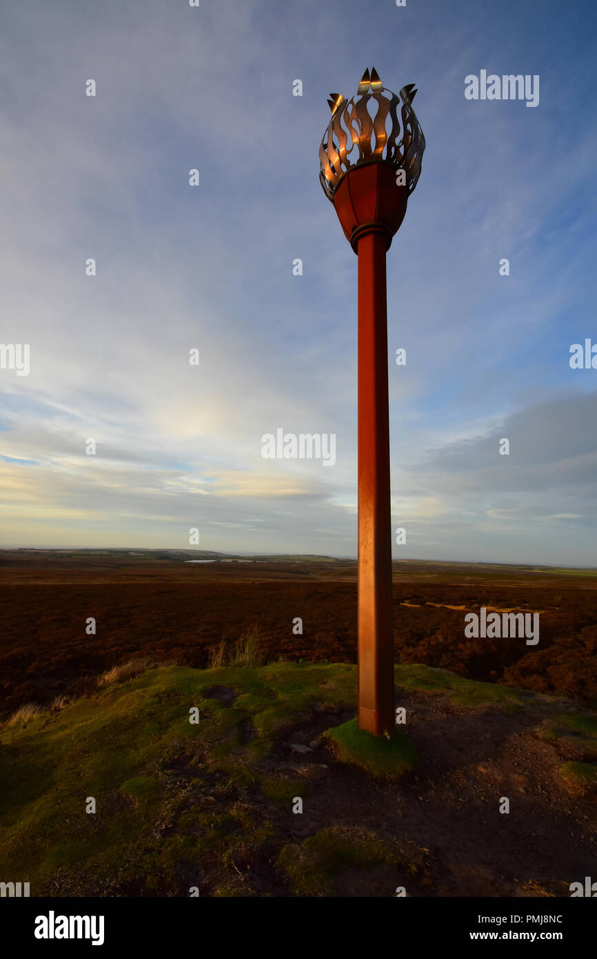 Danby Beacon designed by Don Watt in the North York Moors UK Stock ...