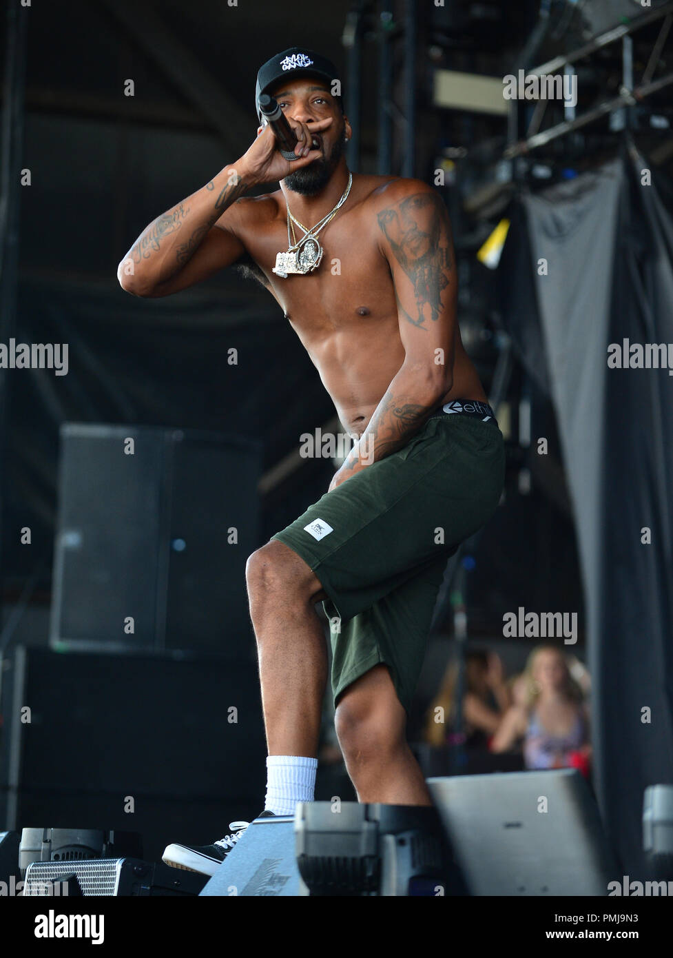 Wiz Khalifa and Rae Sremmurd perform on stage at Perfect Vodka ...