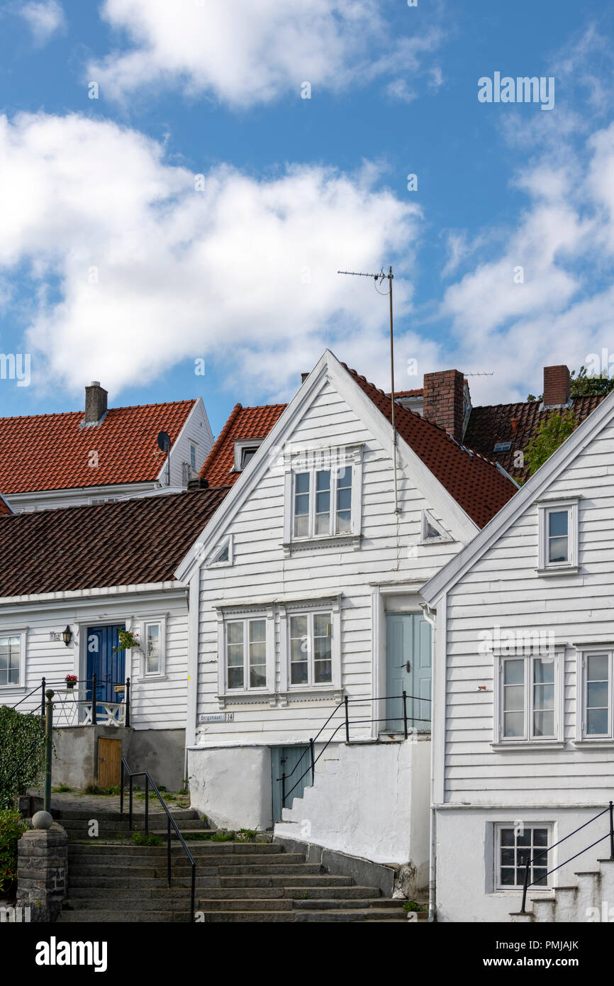 Pretty harbour-side buildings in Stavanger, Norway Stock Photo - Alamy