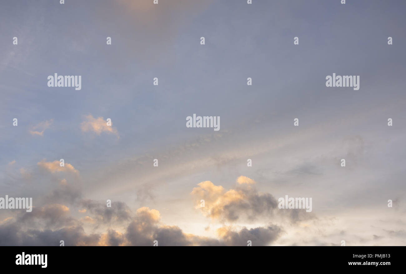 Background with the magic of the sky and clouds at dawn, sunrise Stock ...