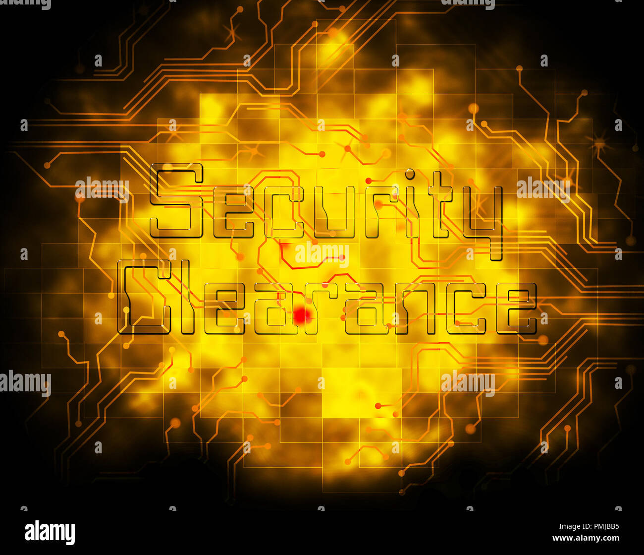 Security Clearance Cybersecurity Safety Pass 2d Illustration Means ...