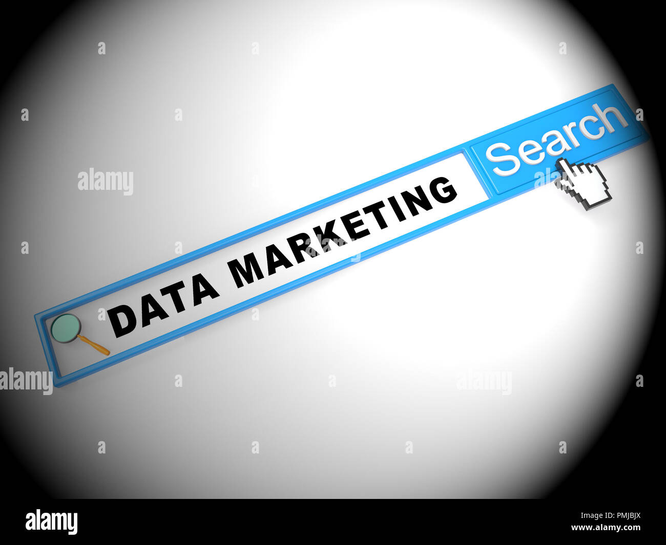 Data Driven Marketing Database Analytics 2d Illustration Shows Sales ...