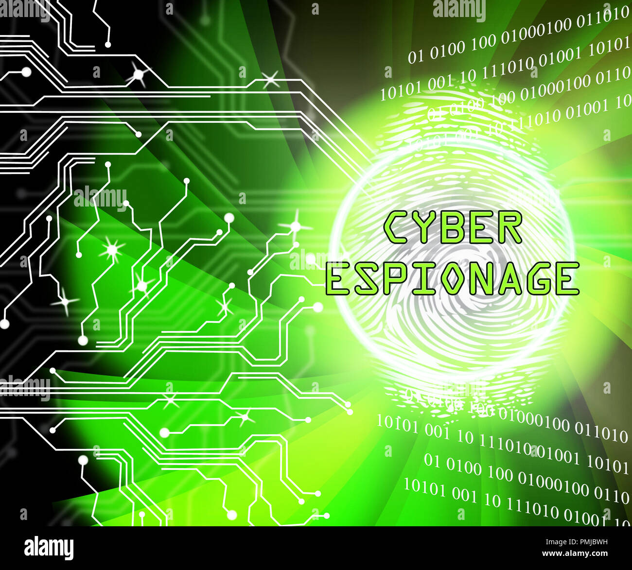 Cyber Espionage Criminal Cyber Attack 3d Illustration Shows Online ...