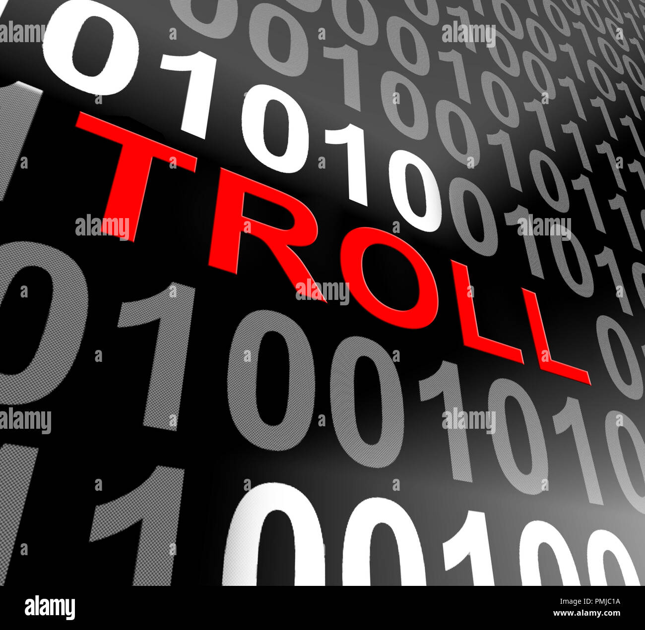 Internet Troll Online Cyber Stalker 3d Rendering Shows Bad Behaviour ...