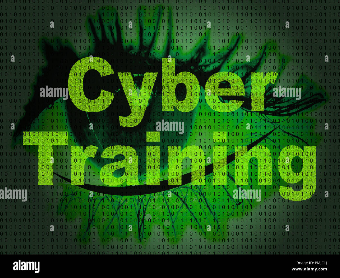 Cyber Training Virtual Web Class 2d Illustration Shows Online Learning ...