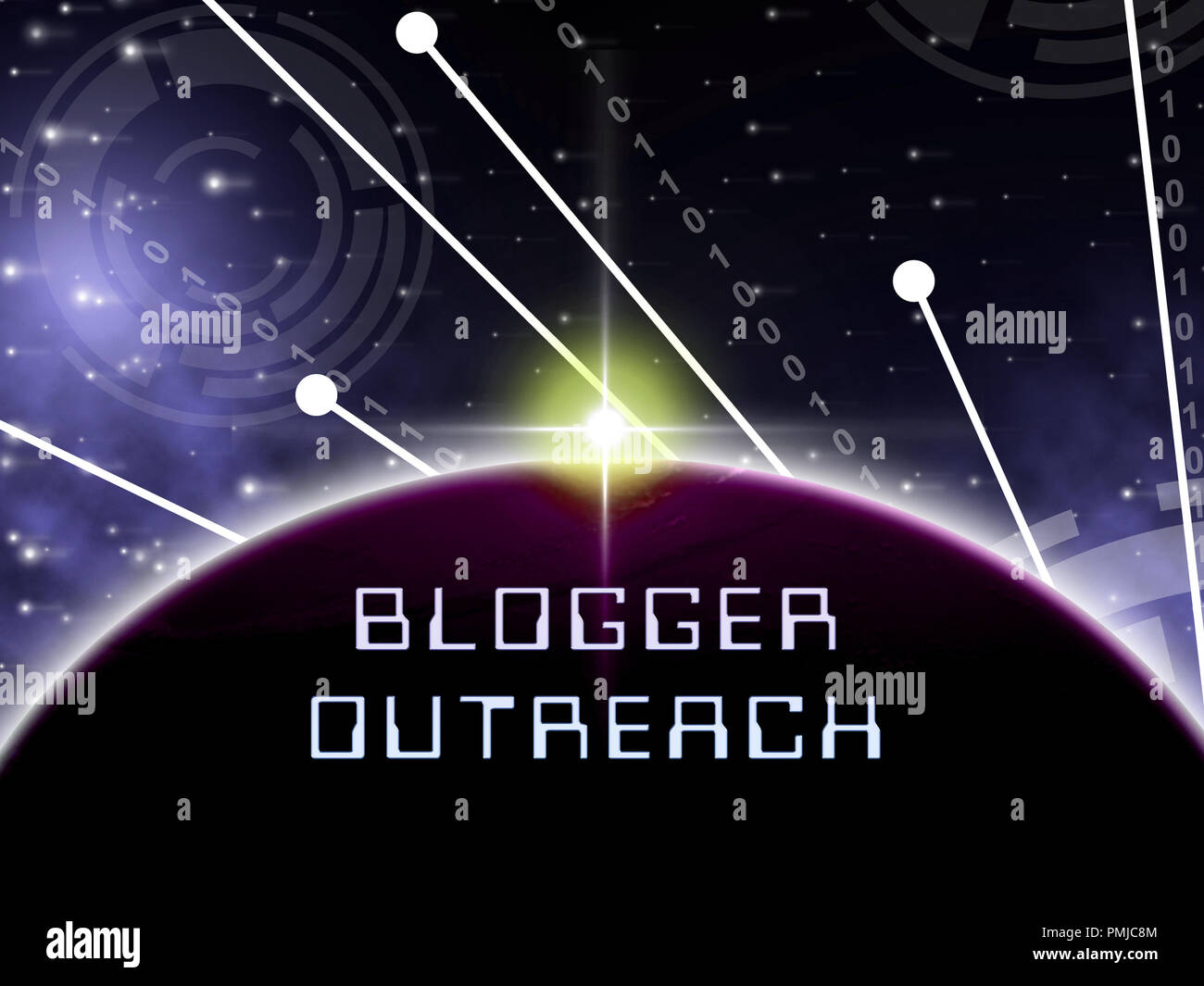 Blogger Outreach Influencer Engagement Content 3d Illustration Shows ...