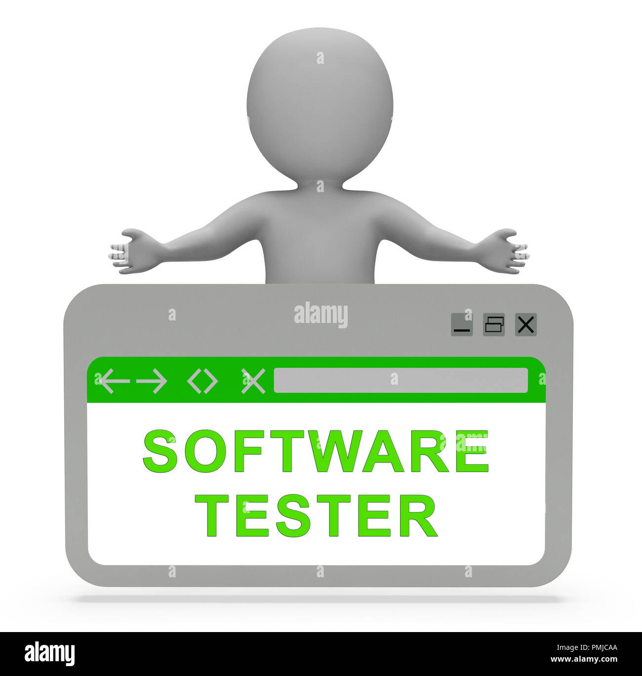 Software Tester Code Debugging Analyst 3d Rendering Means Computer Coder Lifecycle Process