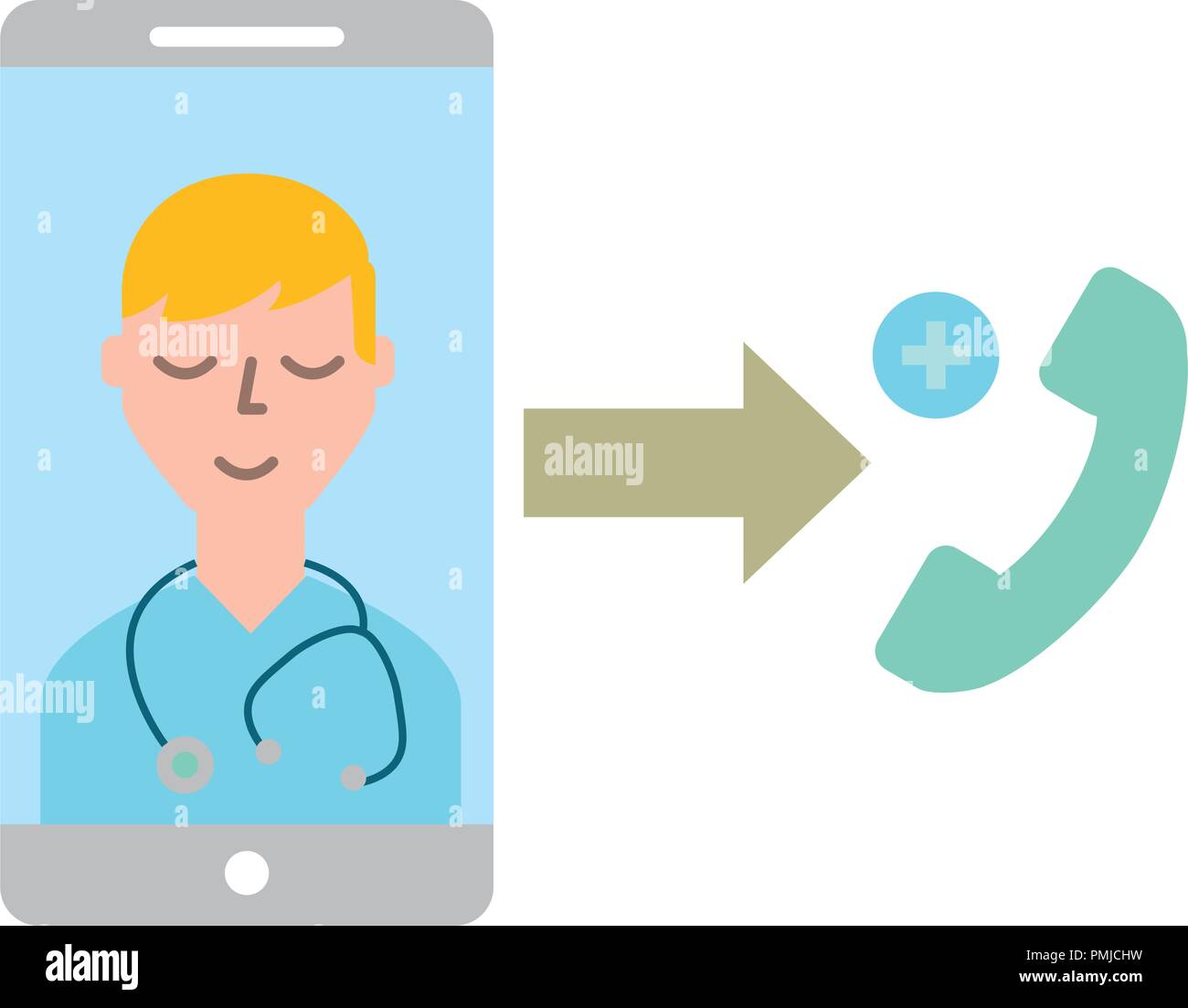 Doctor telephone Stock Vector Images - Alamy