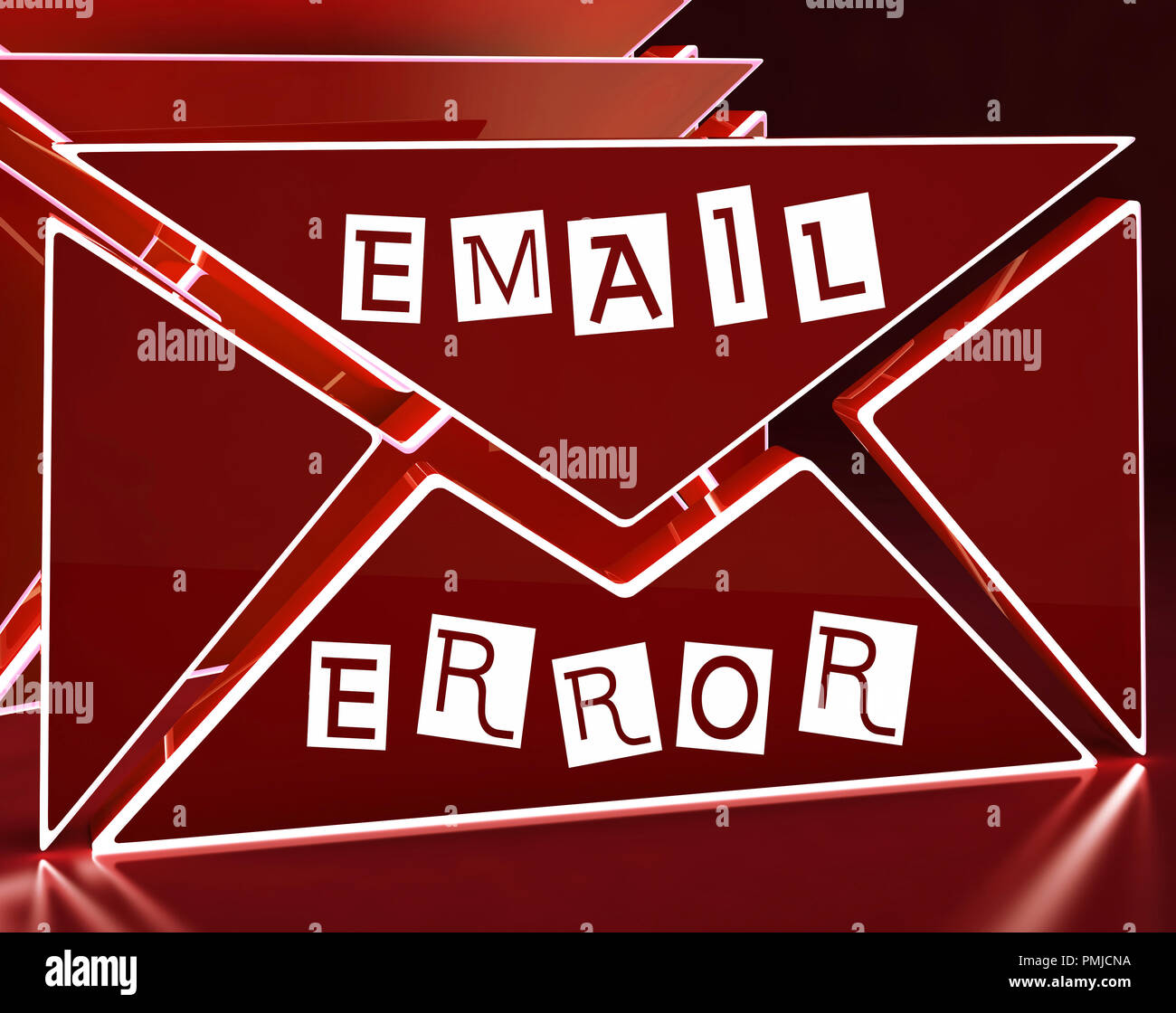 Email Fail Error Send Trouble 3d Rendering Shows Unsuccessful E-mail ...
