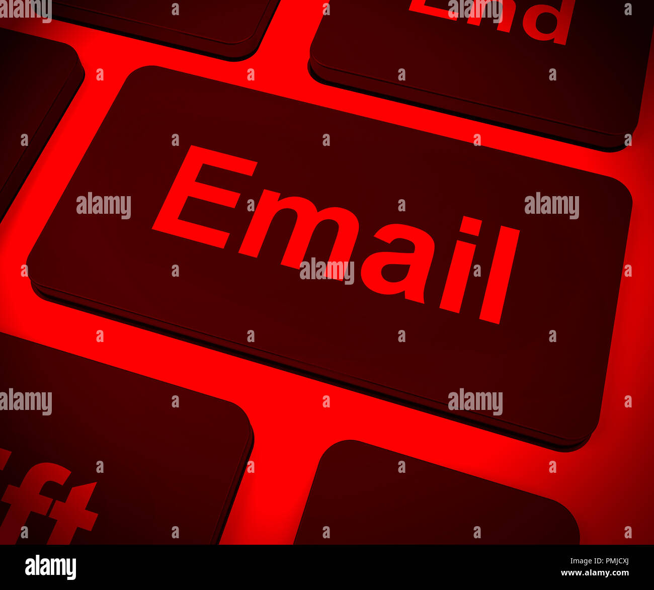 Phishing Scam Email Identity Alert 3d Rendering Shows Malicious Theft ...