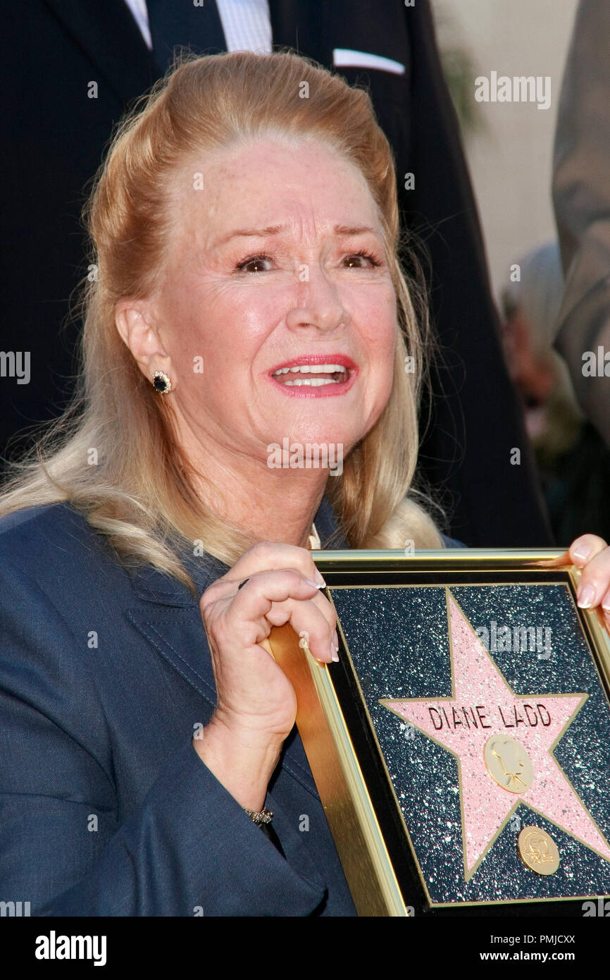 Diane Ladd at the Hollywood Chamber of Commerce ceremony to honor Bruce ...