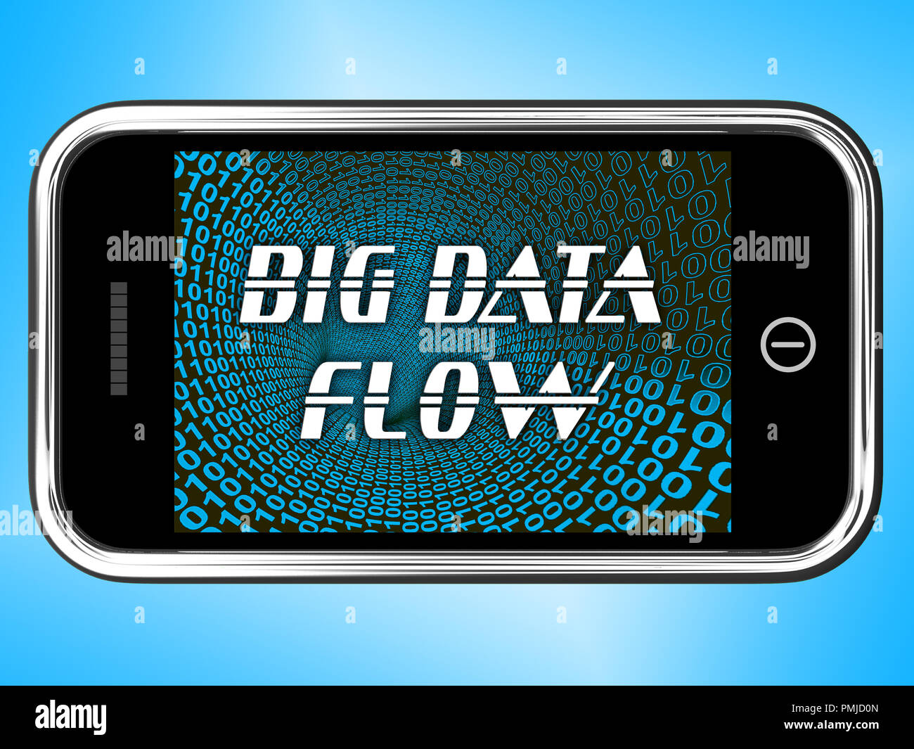 Bigdata Flow Stream Of Big Data 3d Rendering Shows A Fluid Information ...