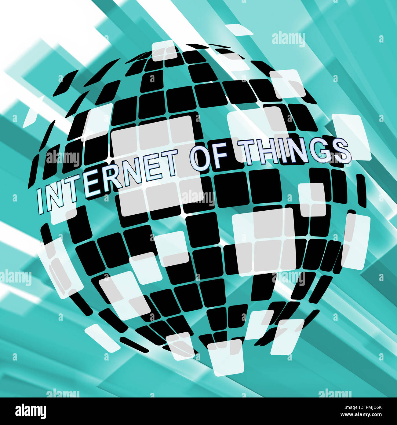 Iot Hub Internet Of Things Gateway 3d Illustration Shows Portal For ...