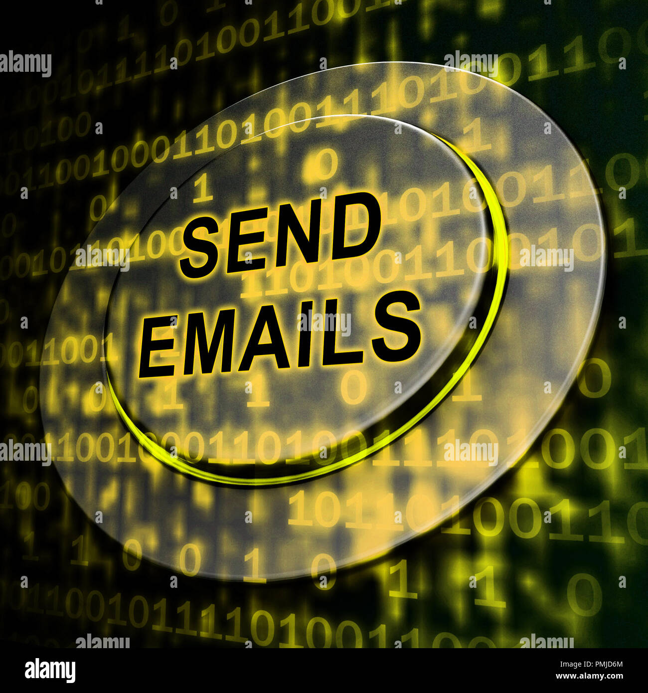 Email Automation Digital Marketing System 3d Rendering Shows Automated ...