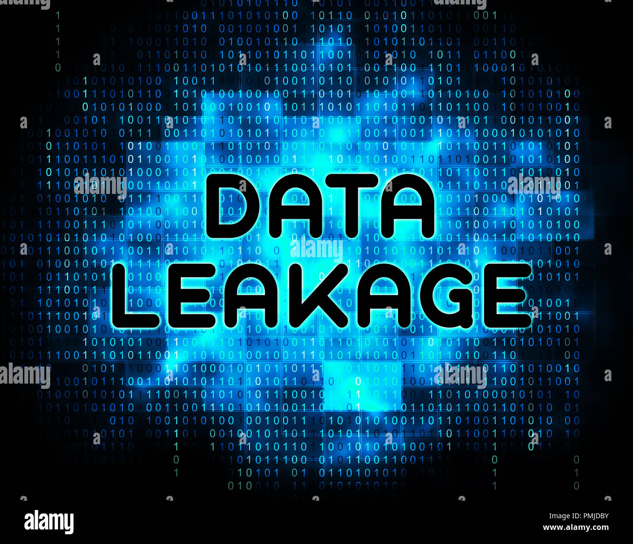 Data Leakage Information Flow Loss 2d Illustration Shows Leaky Breach ...