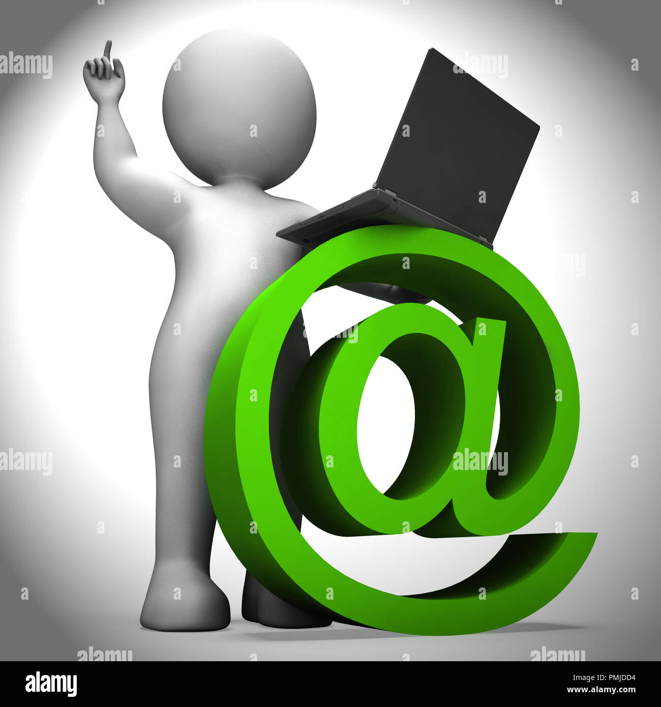 Email Automation Digital Marketing System 3d Rendering Shows Automated ...