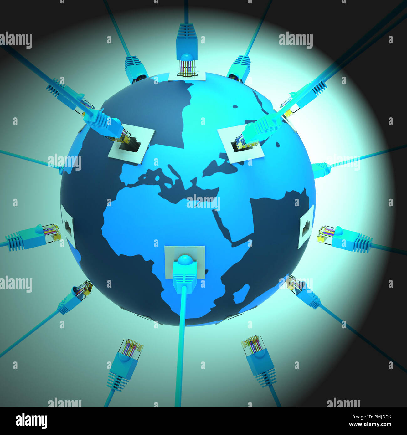 Interconnected globe hi-res stock photography and images - Alamy