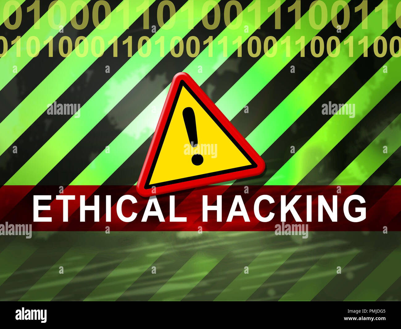 Ethical Hacking Data Breach Tracking 2d Illustration Shows Corporate ...