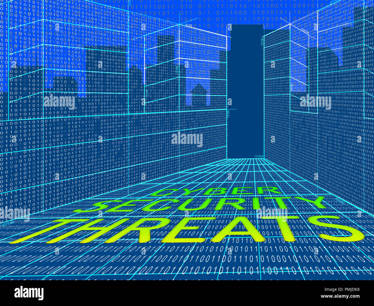 Cybersecurity Threats Cyber Crime Risk 3d Illustration Shows Criminal ...