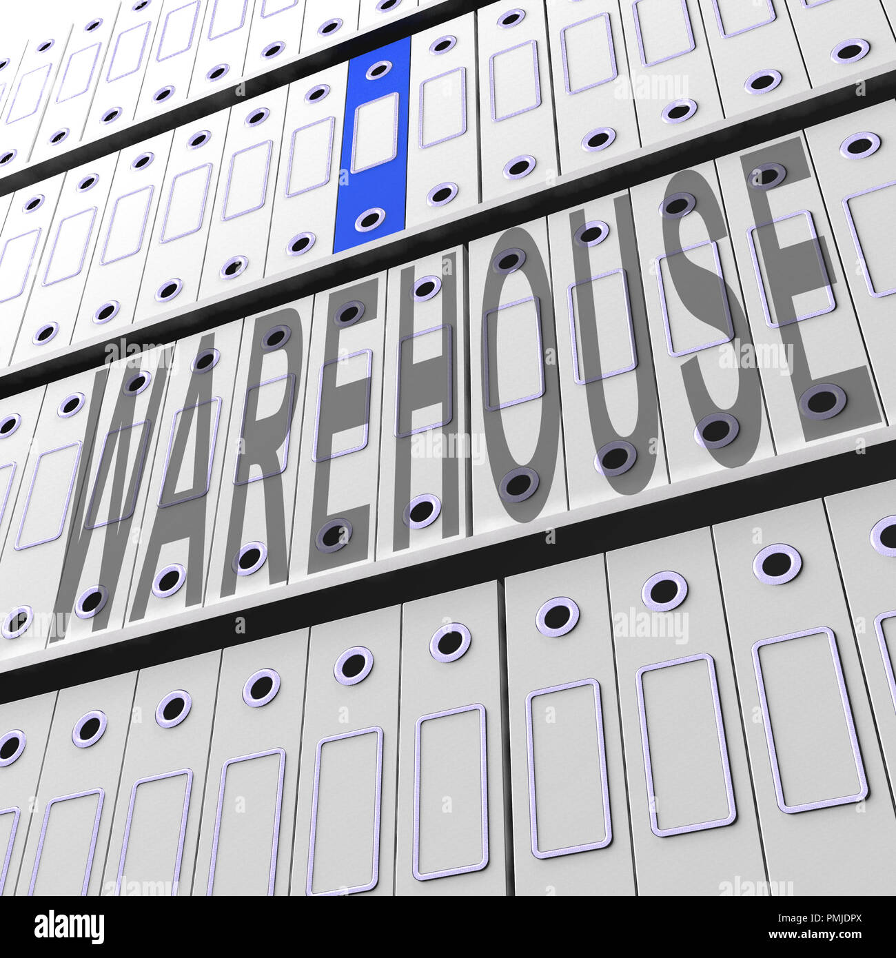 Data Warehousing Datacenter Resources Storage 3d Rendering Shows ...