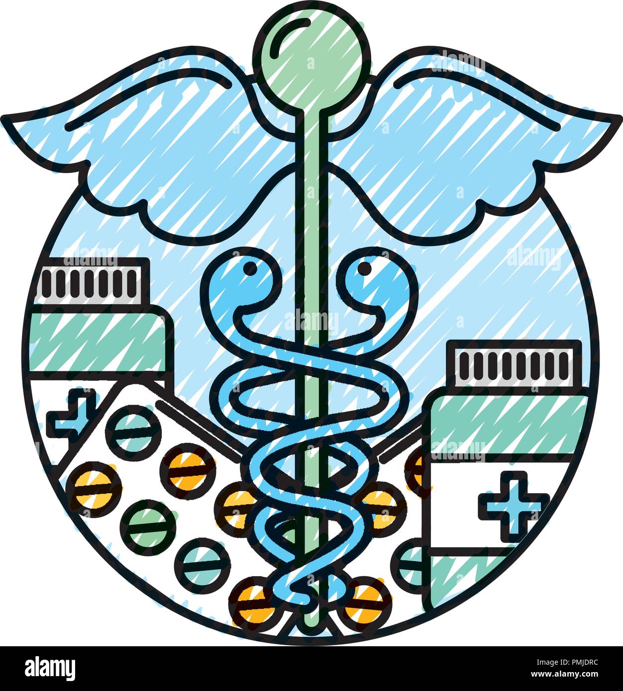 caduceus healthcare medicine pharmacy symbol Stock Vector Image & Art ...