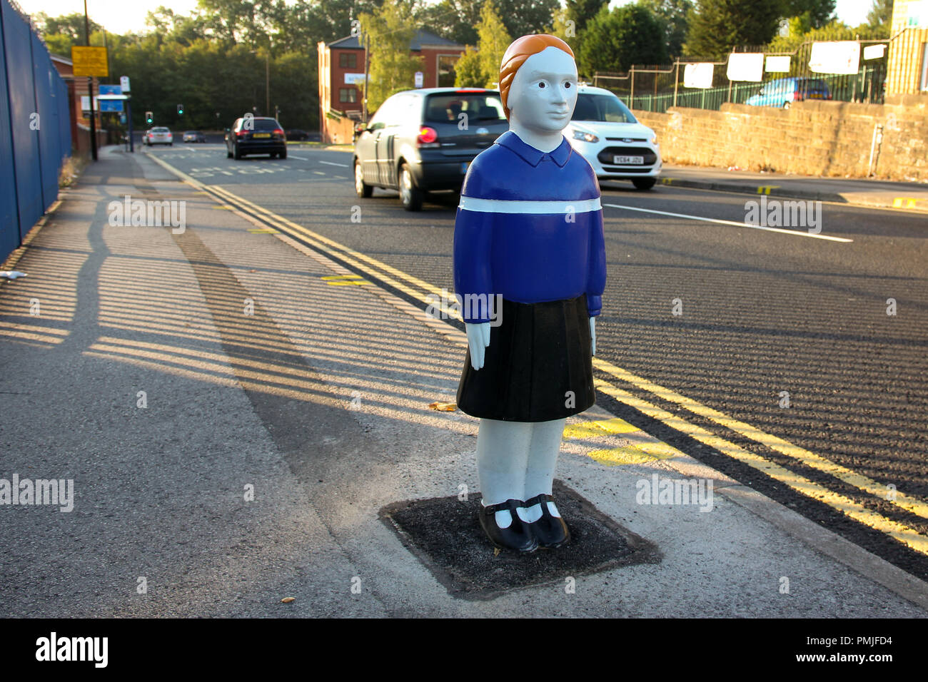 Brightside school bollards hi-res stock photography and images - Alamy