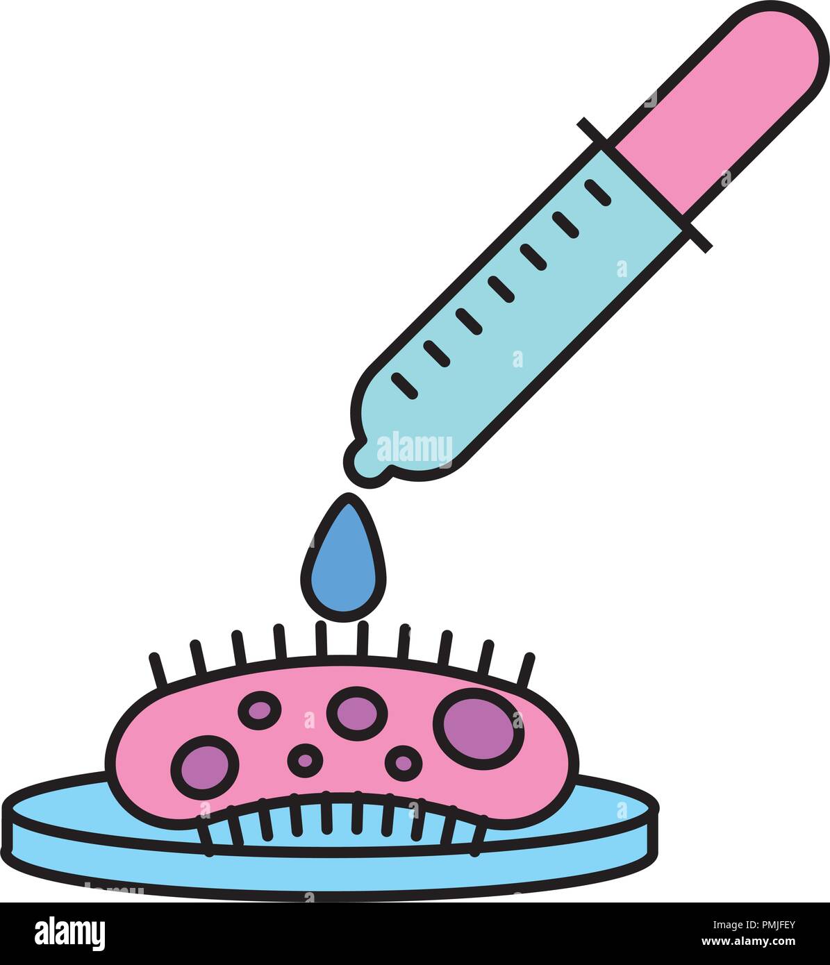 Scientist, hand, petri dish Stock Vector Images - Alamy