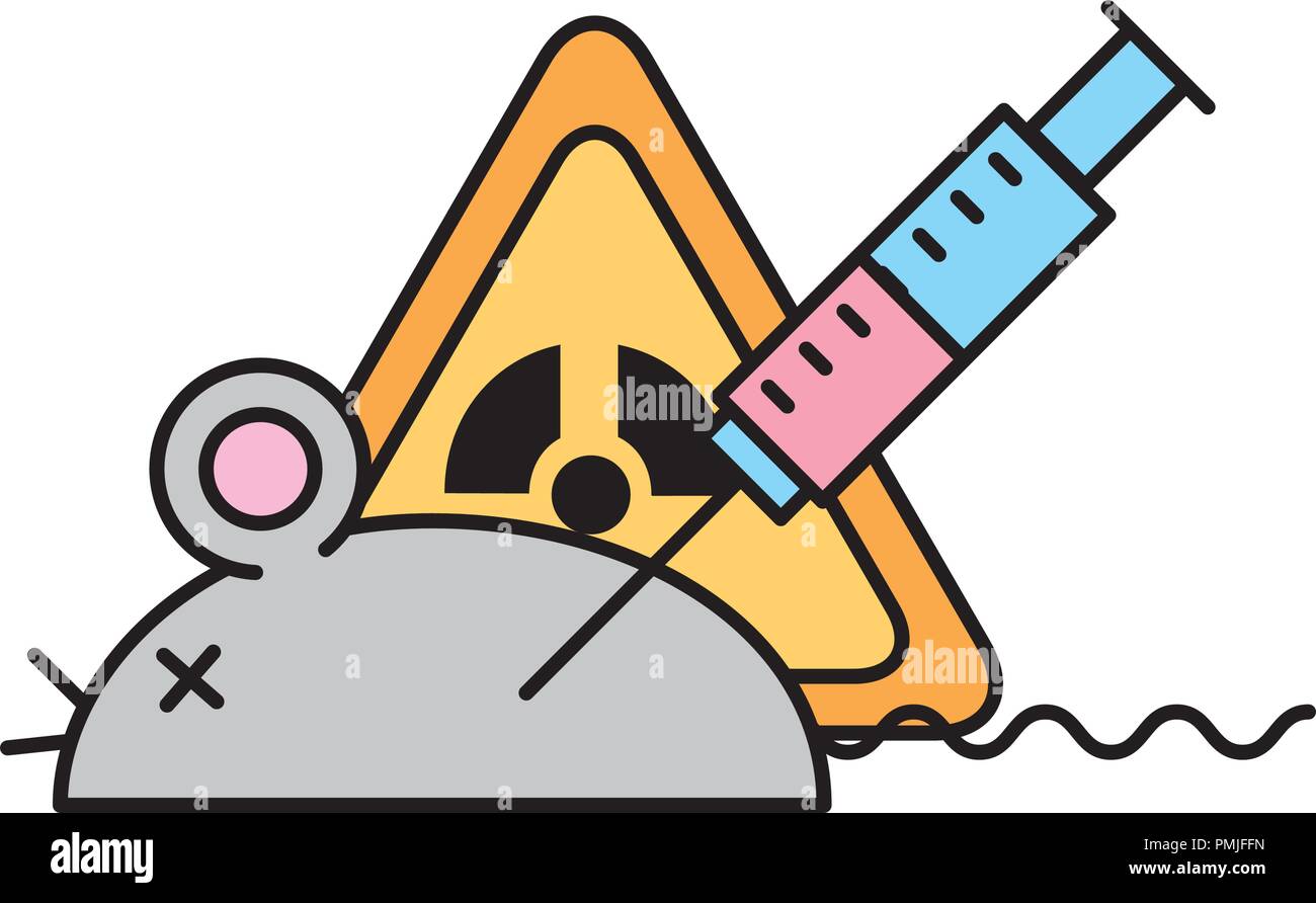 experiment rat laboratory syringe hazard danger Stock Vector Image ...