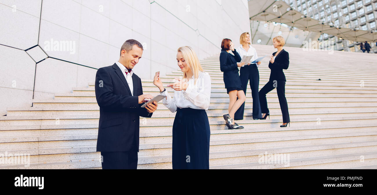 Foreign business colleagues in official journey talking and keep Stock ...