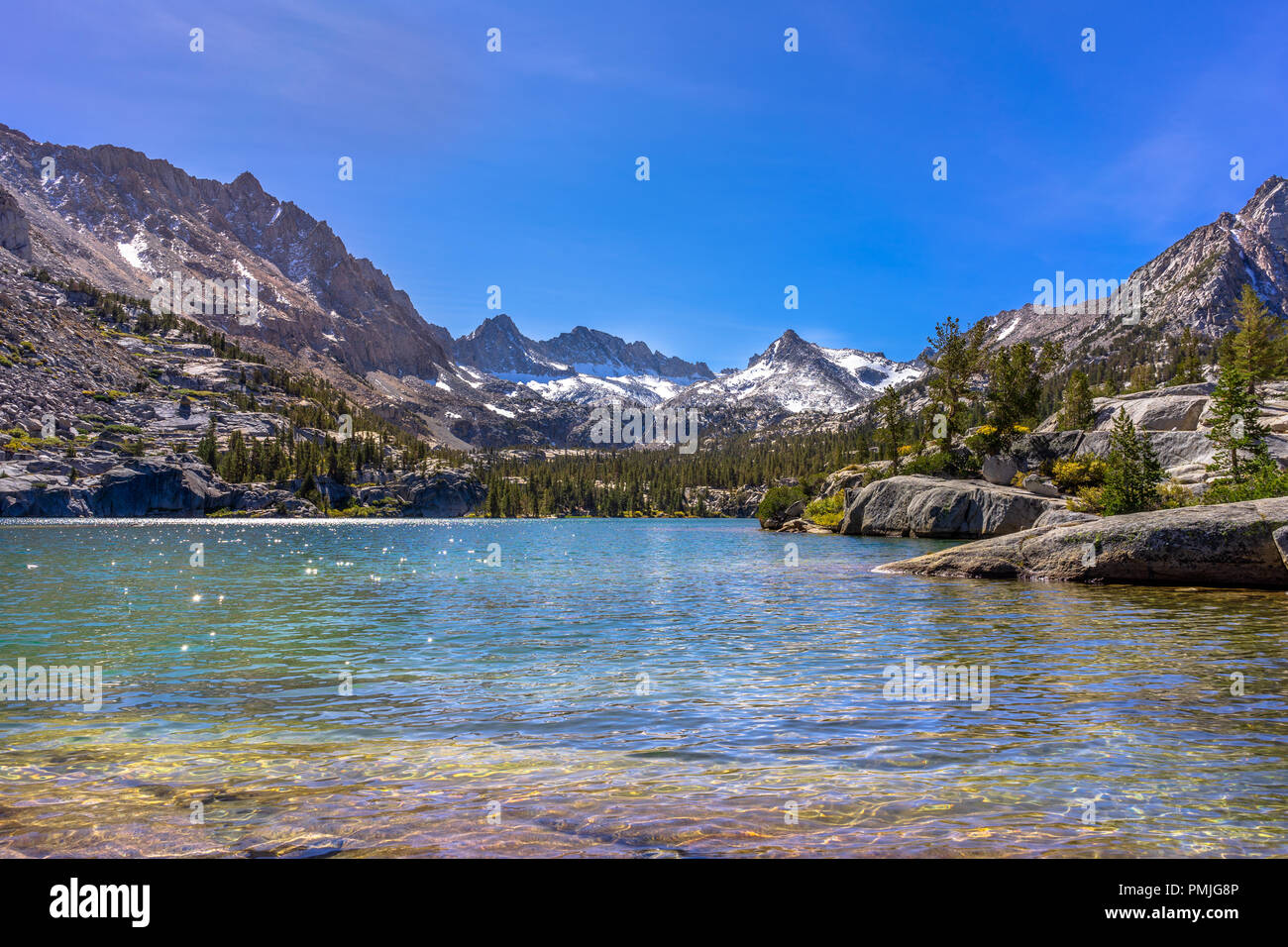 High Mountain Lake Stock Photo - Alamy