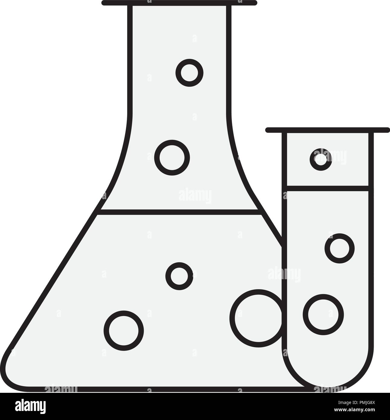 science laboratory test tube beaker flask Stock Vector Image & Art - Alamy