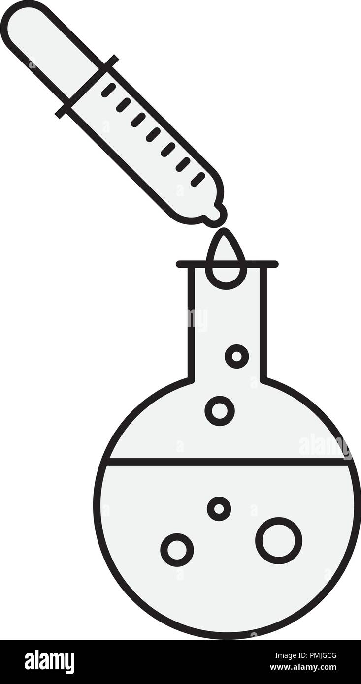 chemical test tube dropper reagent laboratory Stock Vector Image & Art ...