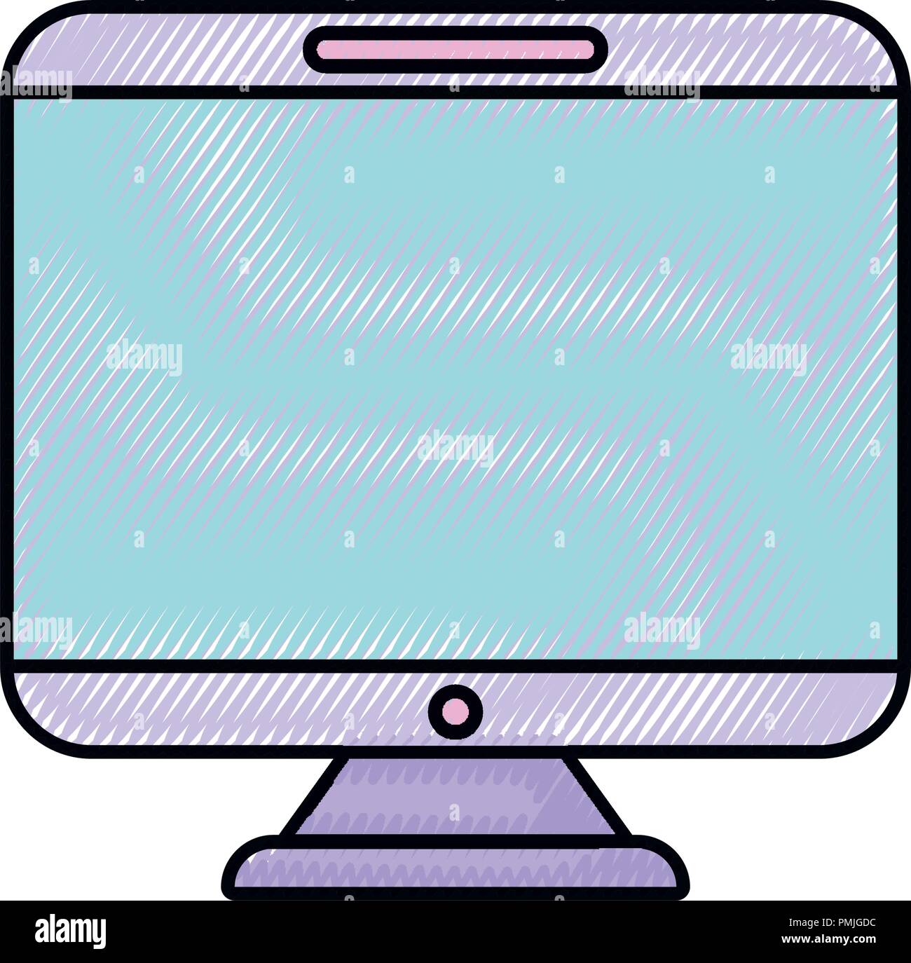 computer icon over white background, vector illustration Stock Vector ...