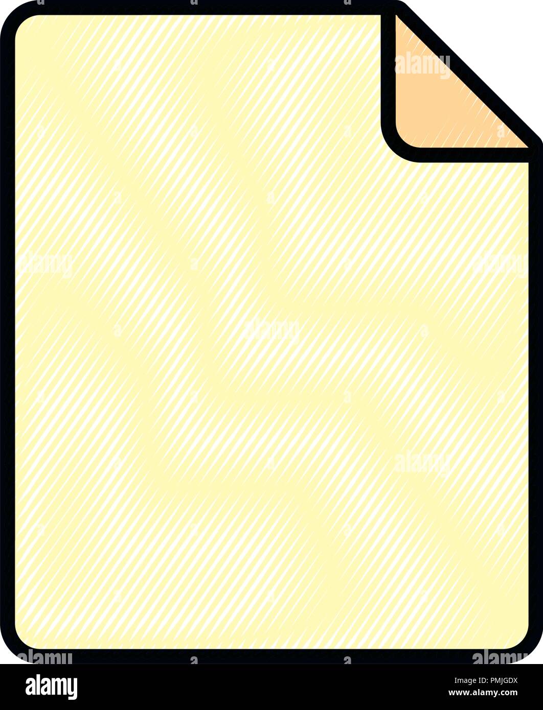 document page icon over white background, vector illustration Stock ...