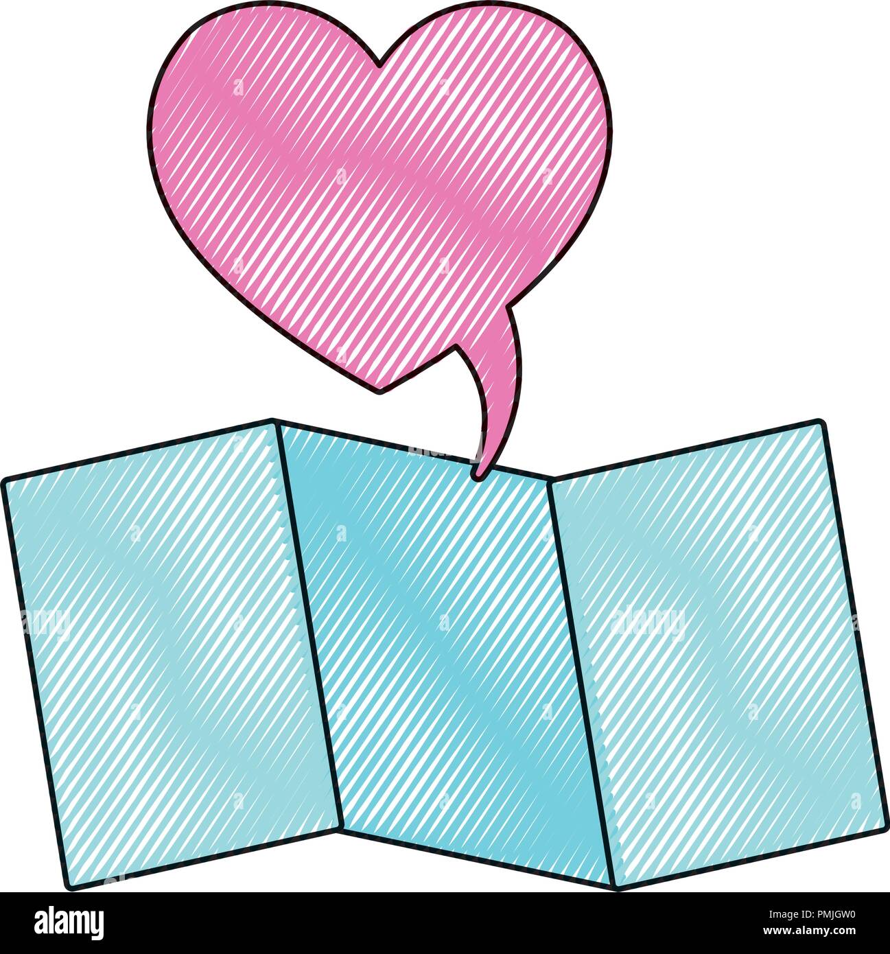 map with heart icon over white background, vector illustration Stock ...