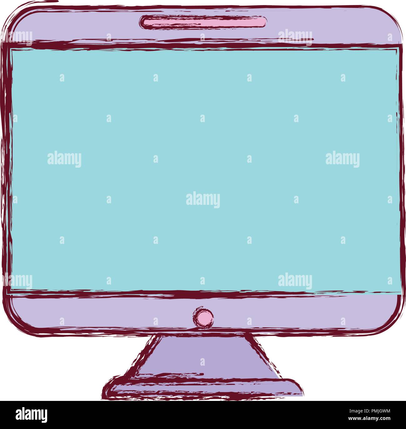 computer icon over white background, vector illustration Stock Vector ...