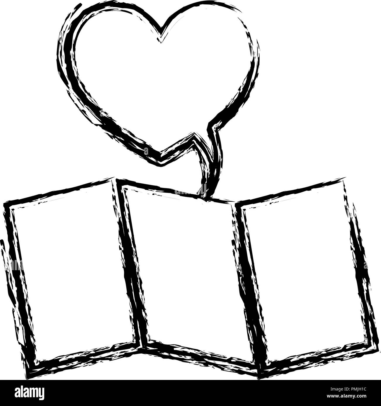 map with heart icon over white background, vector illustration Stock ...