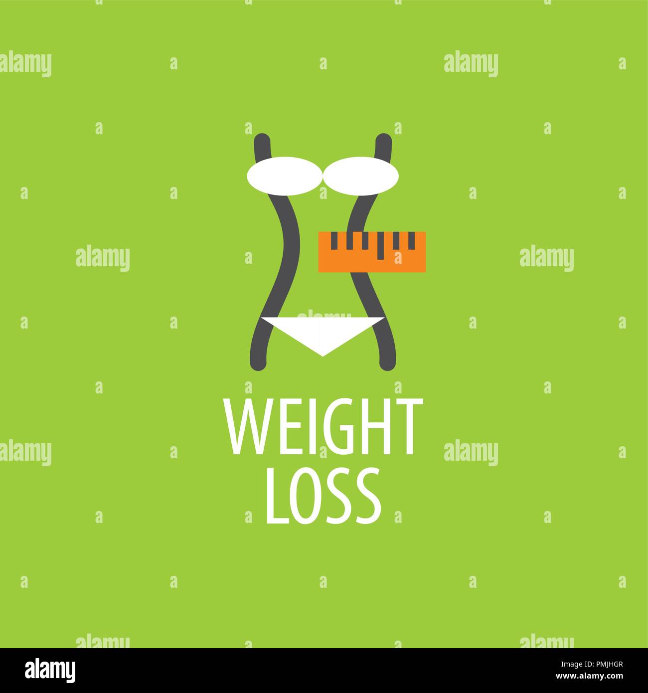 weight loss logo Stock Vector Image & Art - Alamy