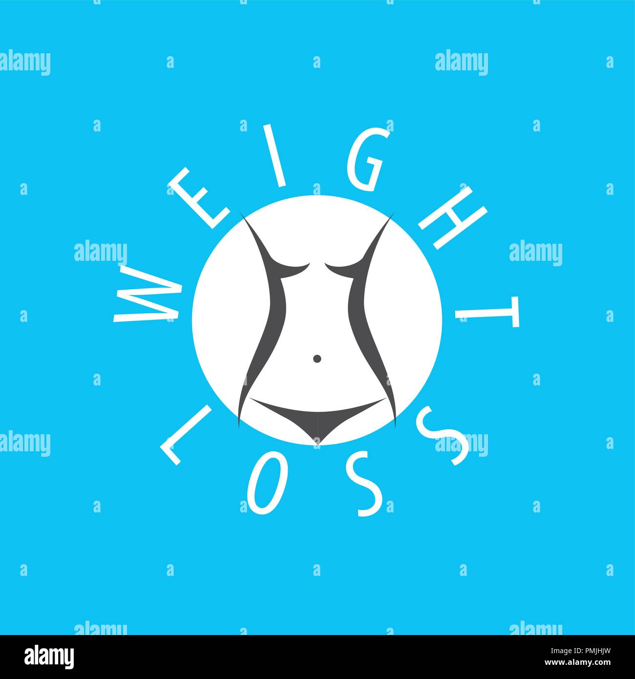 weight loss logo Stock Vector Image & Art - Alamy