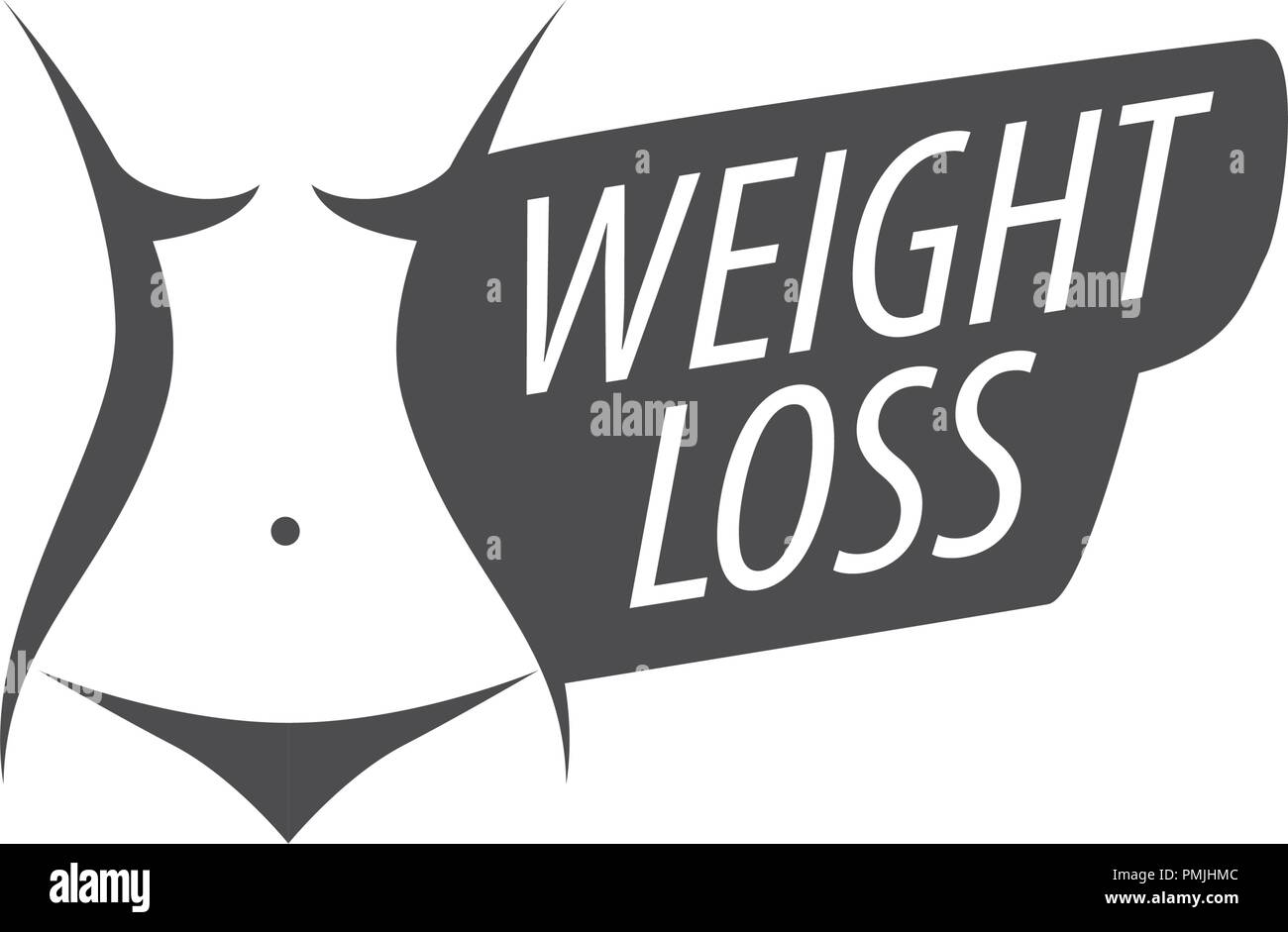 weight loss logo Stock Vector Image & Art - Alamy